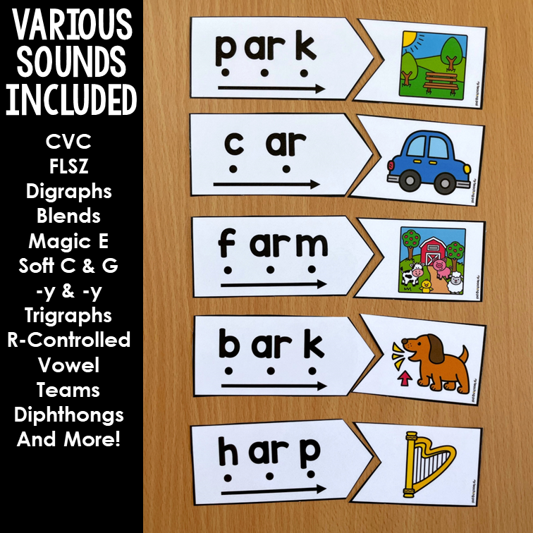 Phonics Word Puzzles - Decodable Words - (Science of Reading Aligned ...