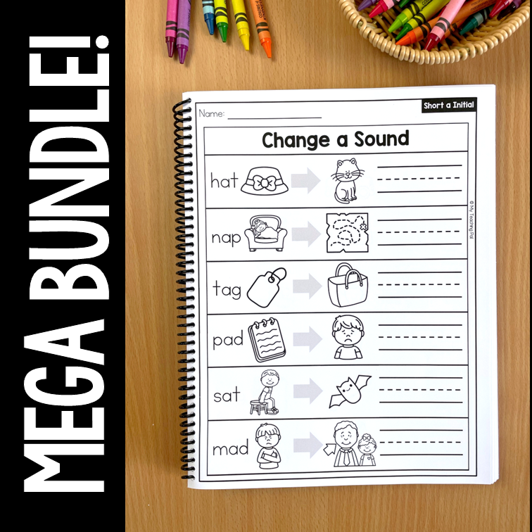 Change a Sound Phoneme Substitution Worksheets - Science of Reading ...